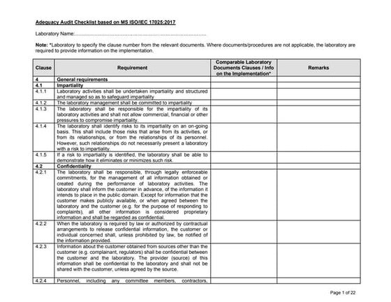 Impartiality as per ISO /IEC 17025:2017 Standard | PPT