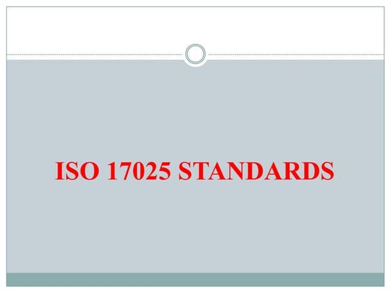 ISO/IEC 17025:2017 Training ppt | PPTX