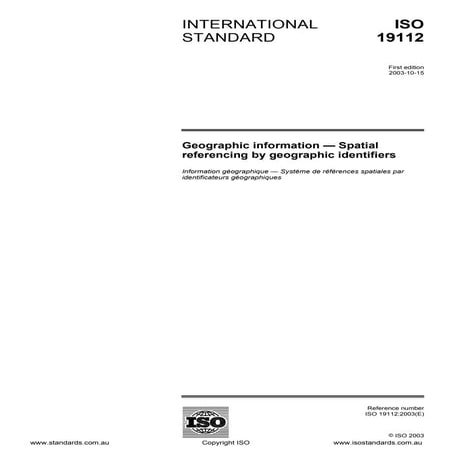 Iso 19112 | PDF