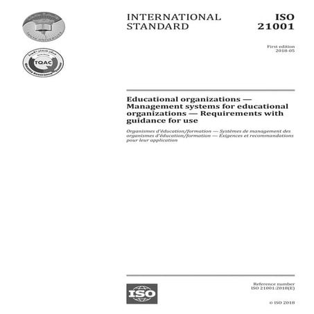ISO 21001- 2018 English bfgdb g g e ge eg ge gew wg gew w gew e wwge w ...