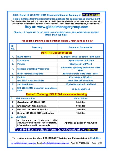 IMS Documentation Requirements As per ISO 9001,ISO 14001 and ISO 45001 ...