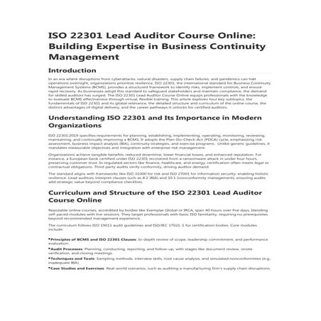 ISO 17025 Lead Auditor Training in Australia.ppt