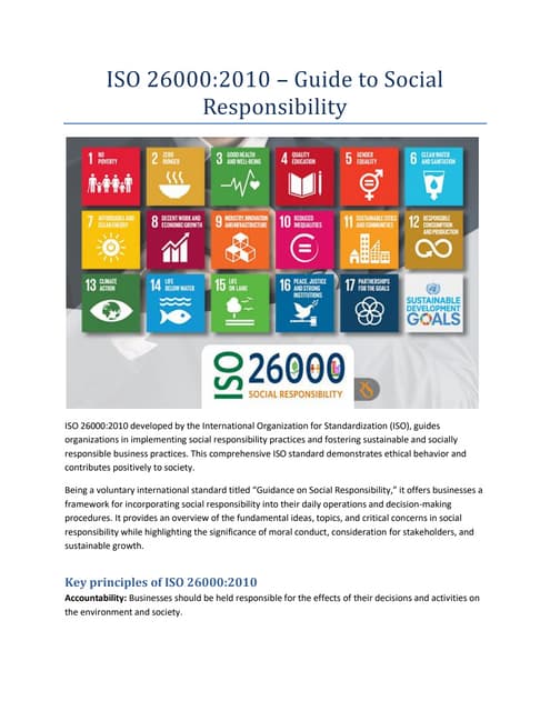 The Challenges of ISO 26000 Certification | PDF | Business | Business ...