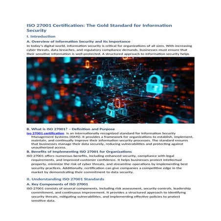ISO 27001 Certification-The Gold Standard for Information Security-IAS-GULF-UAE | PPT
