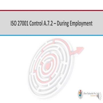 Iso 27001 control a.7.2 – during employment - by software outsourcing ...