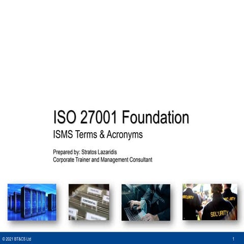 Iso 27001 foundation sample slides | PPT