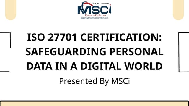 ISO 27701 Essentials: Building a Robust Privacy Management System | PDF