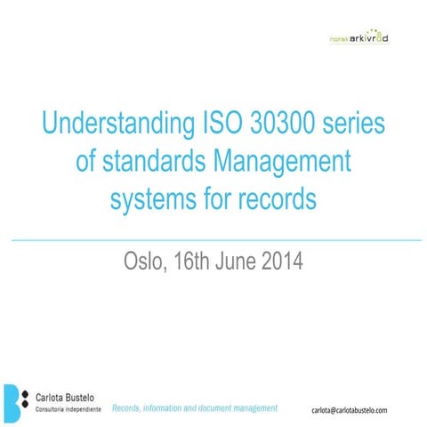 Iso30300seminar16062014 | PPTX