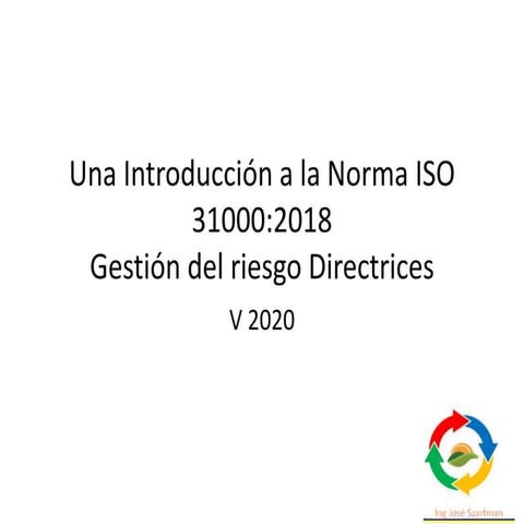 Iso 31000 2018 v 2020 | PPT