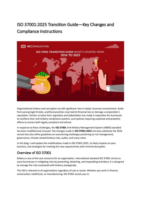 How to Get ISO 37001 Certified and Why You Should.pdf | Business | Business and Finance
