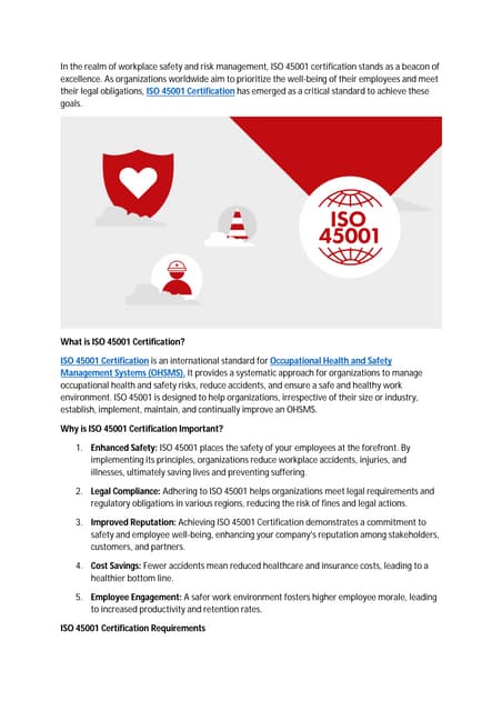 ISO 45001 Lead Auditor Training Course1 | PDF | Business | Business and ...