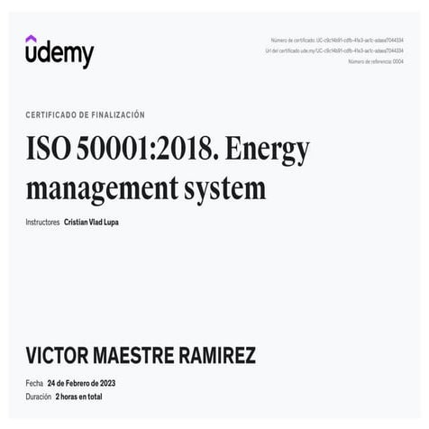 ISO 50001:2018. Energy Management System | PDF