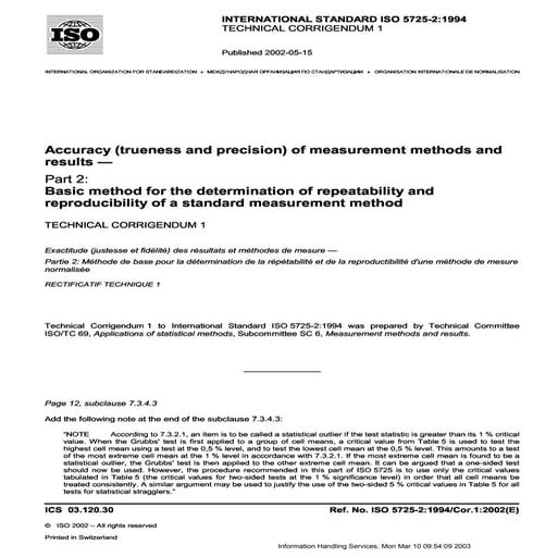 Iso5725 2 | PDF | Information Services Industry | Industries