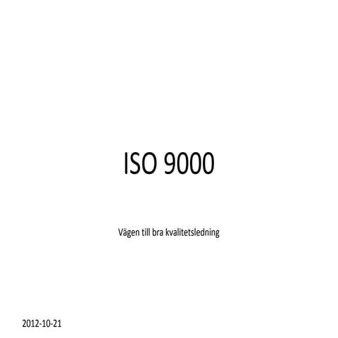 Iso 9000 | PPT