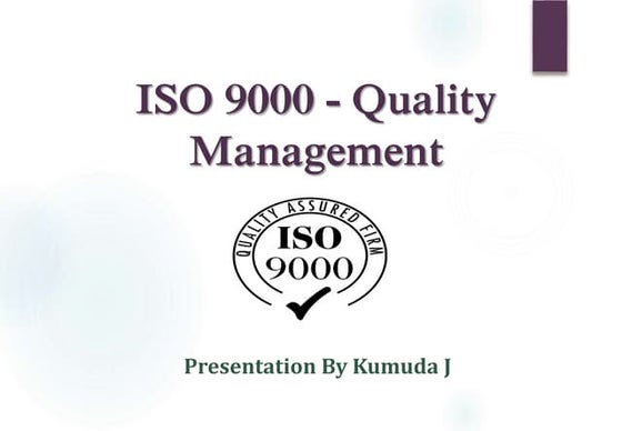 CONCEPT OF TOTAL QUALITY MANAGEMENT | PPT