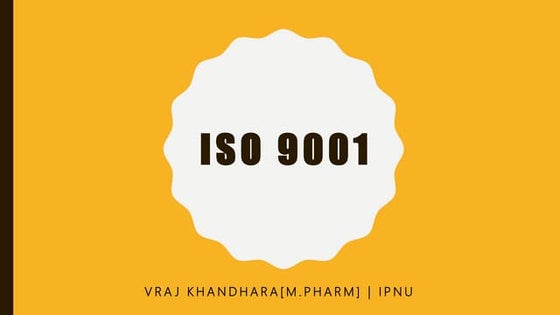 ISO 9000 | PPT