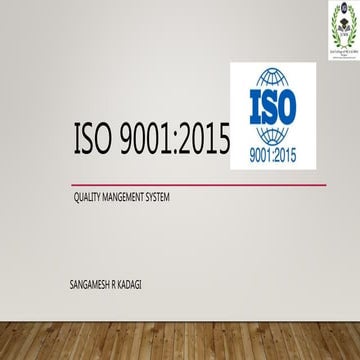 Iso 9001 Quality management system | PPTX