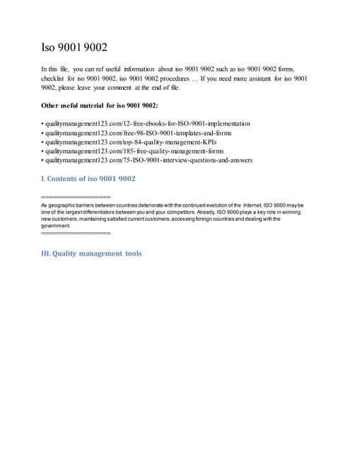 Evolution of quality management | DOCX