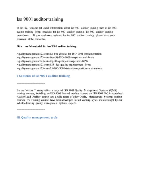 Iso 9001 templates free | DOCX
