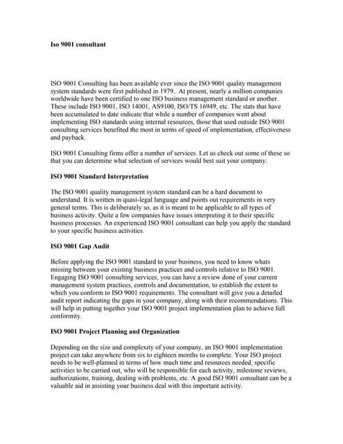 Iso 9001 the most prominent iso standard | PPT