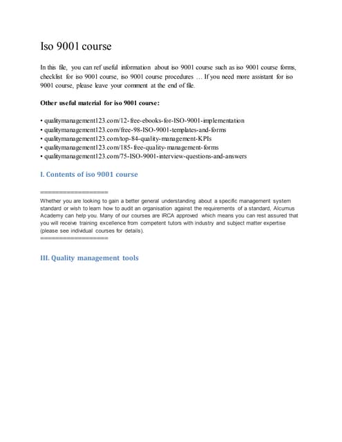 Iso 9001 1994 | DOCX