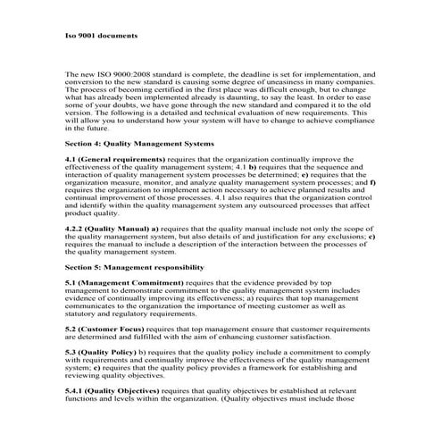 Iso 9001 documents | DOC | Business Administration | Business