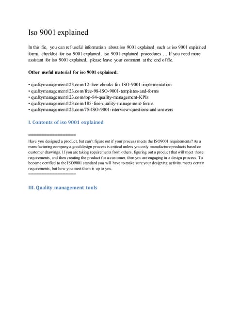 Iso 9001 process flowchart | PDF