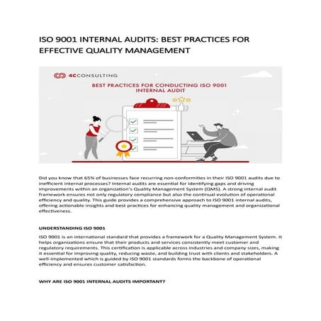 ISO 9001 Internal Audits: Best Practices for Effective Quality Management | PDF