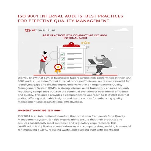 ISO 9001 INTERNAL AUDITS: BEST PRACTICES FOR EFFECTIVE QUALITY MANAGEMENT.docx