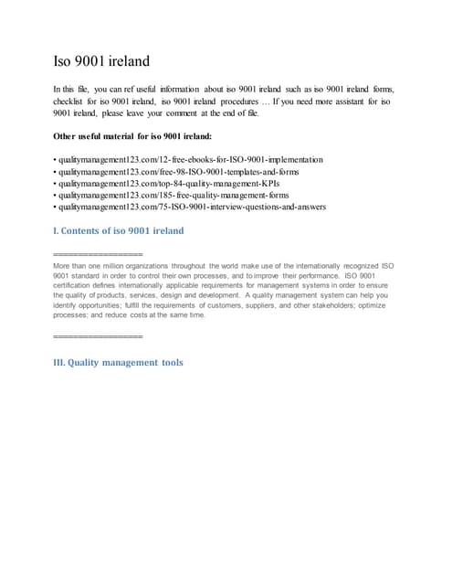 Iso 9001 1994 | DOCX