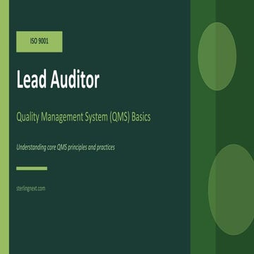 ISO 9001 Lead Auditor Checklist for Effective Audits Guide | PDF