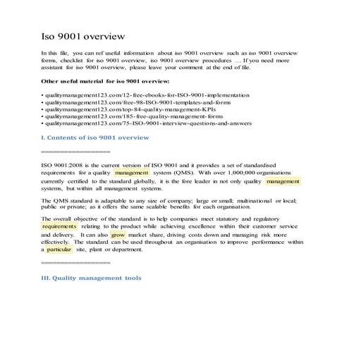 Iso 9001 audit questions | DOCX