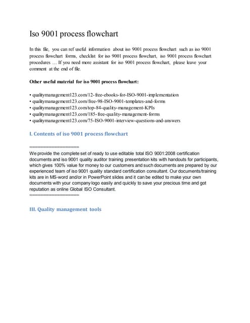 Quality management system objectives | PDF