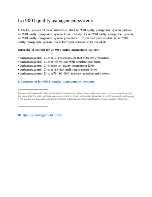 Iso 9001 1994 | DOCX