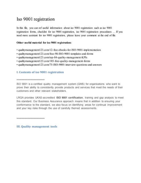 Iso 9001 1994 | DOCX