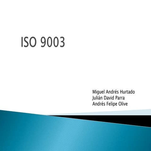 Iso 9003 | PPTX