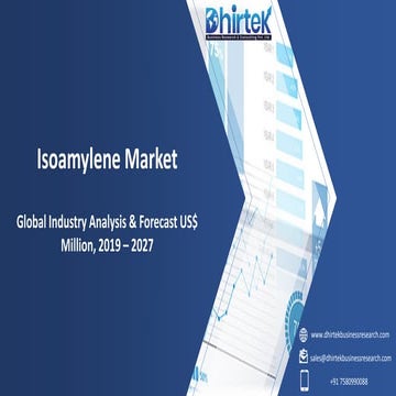 Isoamylene market | PPT