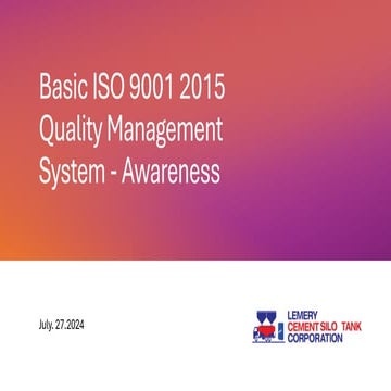 basic ISO 9001 2015 intenal auidt training | PDF