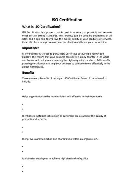 Advantages of ISO Certification | Legalraasta | PPT