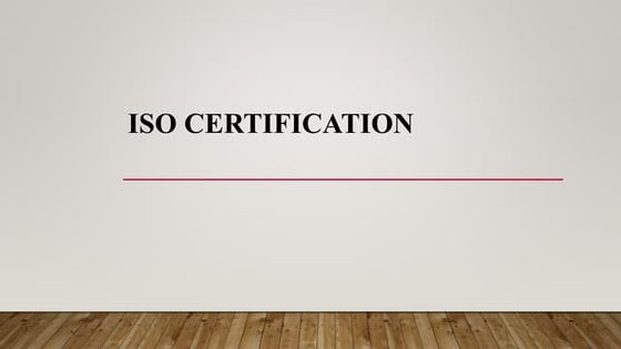 ISO Certification 6.ppt