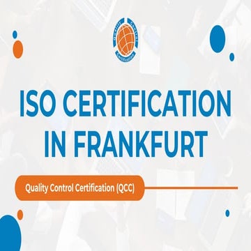 ISO Certification in Frankfurt | Quality Control Certification | PDF