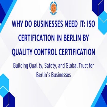 ISO Certification in Frankfurt | Quality Control Certification | PDF