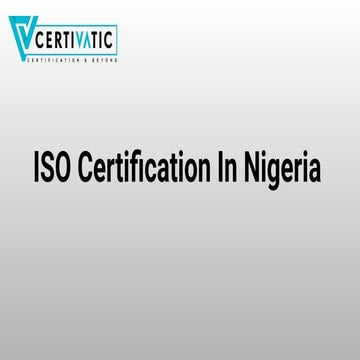 Iso certification in Nigeria | PDF