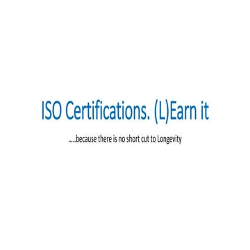 ISO Certification | PPTX