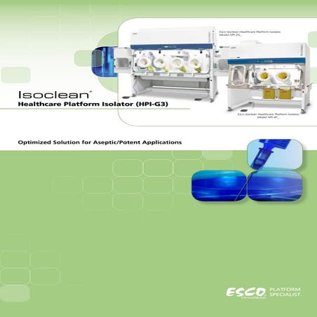 Isoclean Healthcare Platform Isolator (HPI G3) | PDF