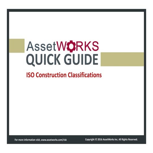 Quick Guide: Understanding ISO Construction Classifications | PDF