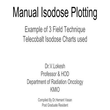 Manual Isodose Plotting | PPTX
