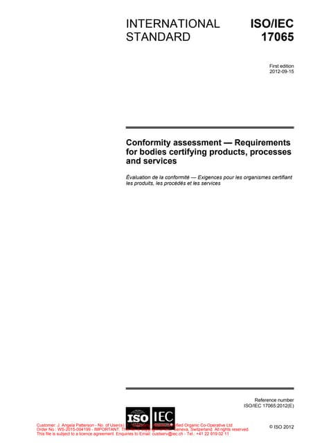 Iso 717-1-2020 | PDF