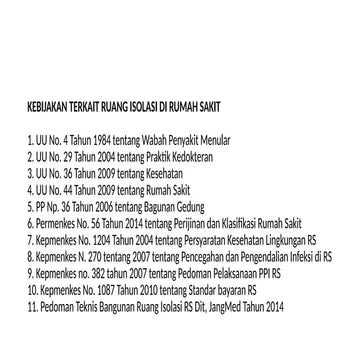 landasan dasar dan jenis Ruang isolasi.pptx
