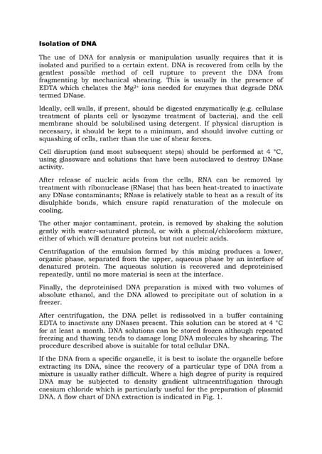 Chemicals used in dna extraction | DOCX